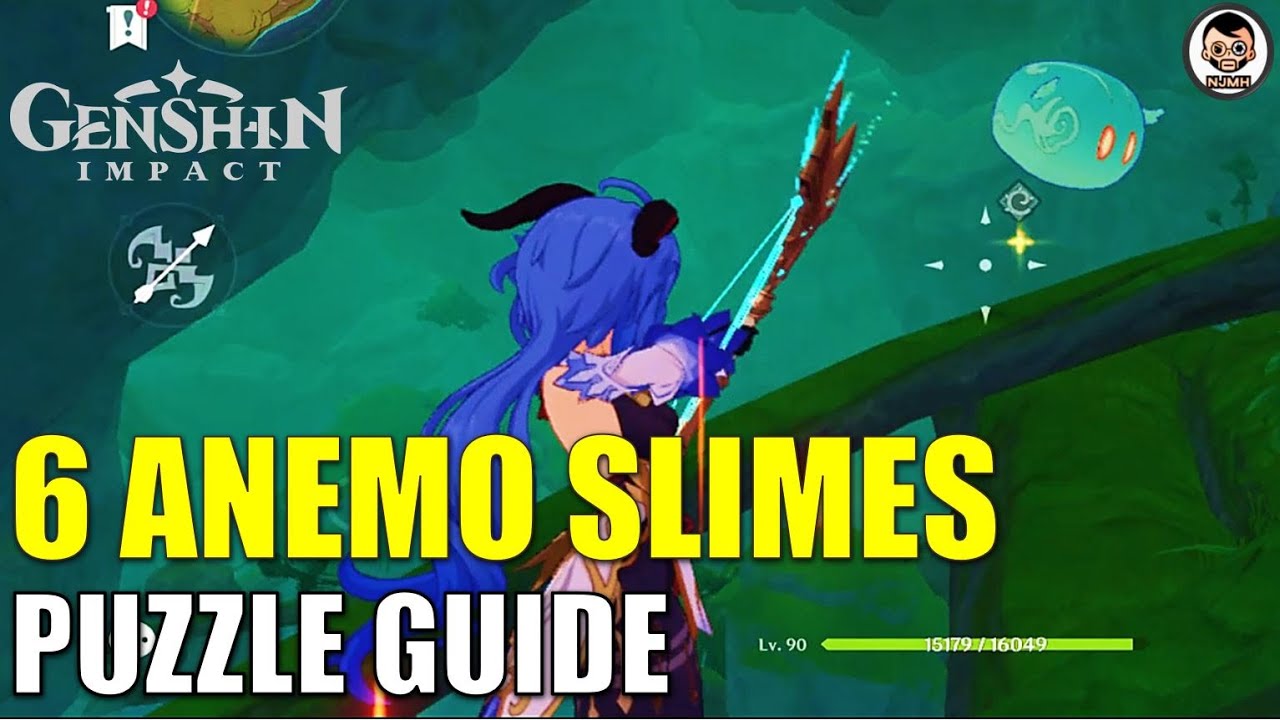 6 Anemo Slimes Puzzle Guide | Ardravi Valley | Genshin Impact - YouTube
