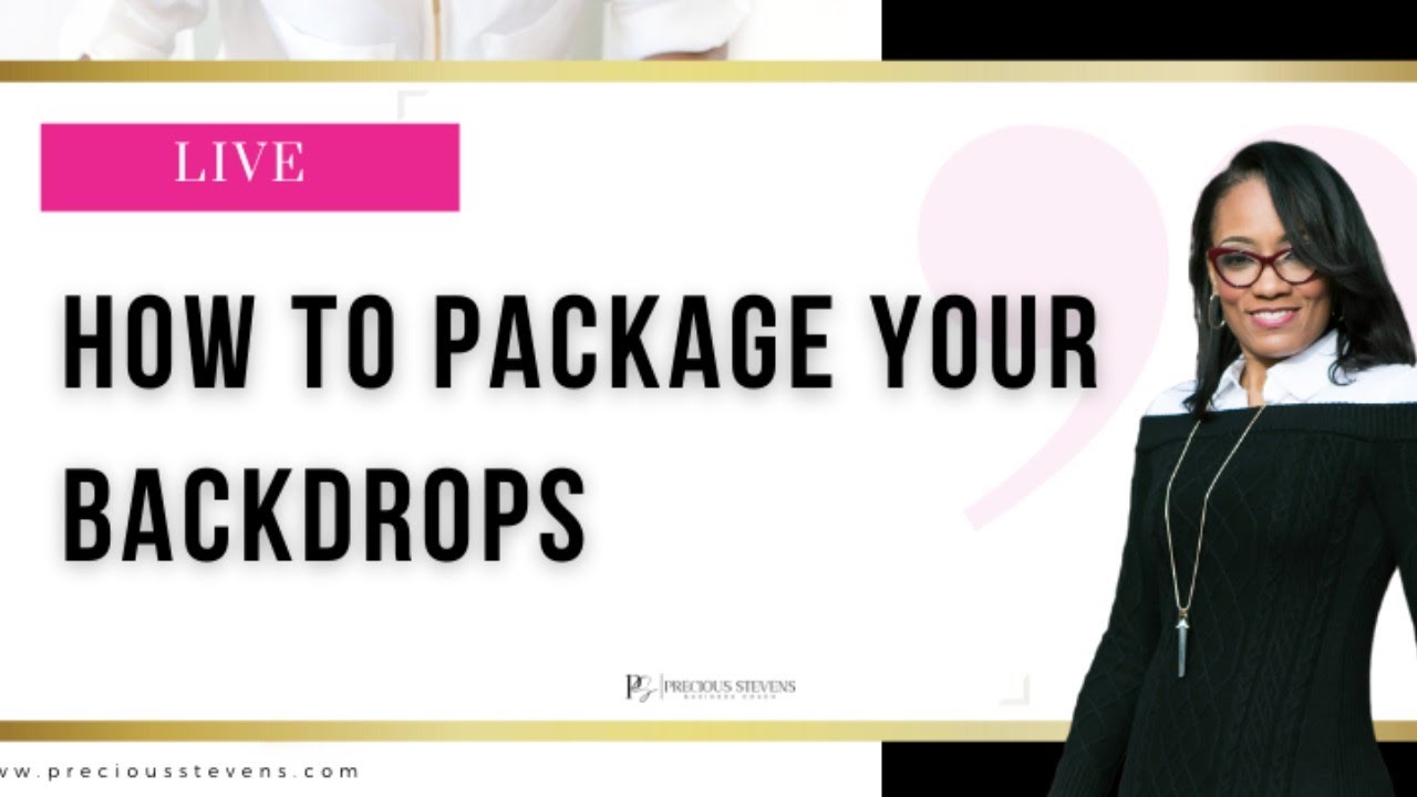 How to Package Your Backdrops - YouTube