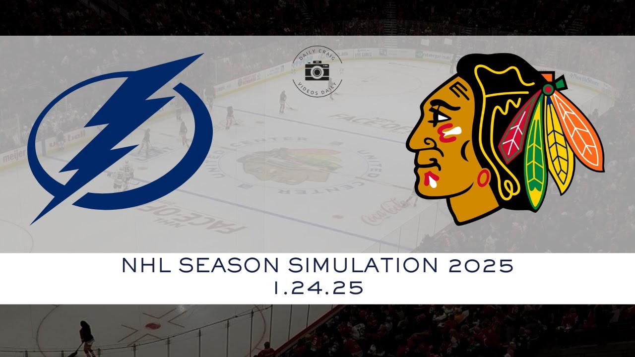 Tampa Bay Lightning vs Chicago Blackhawks - NHL 2025 Full Game ...
