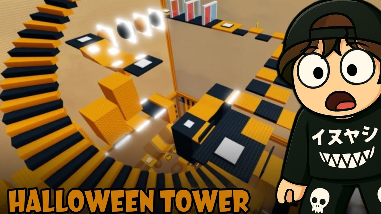 Abhishek Challenged Me In Halloween Tower Roblox!! - YouTube