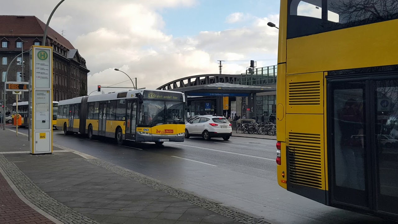 BVG: Buslinie 237 als DL07 3308 (MAN A39) am S+U Rathaus Spandau - YouTube