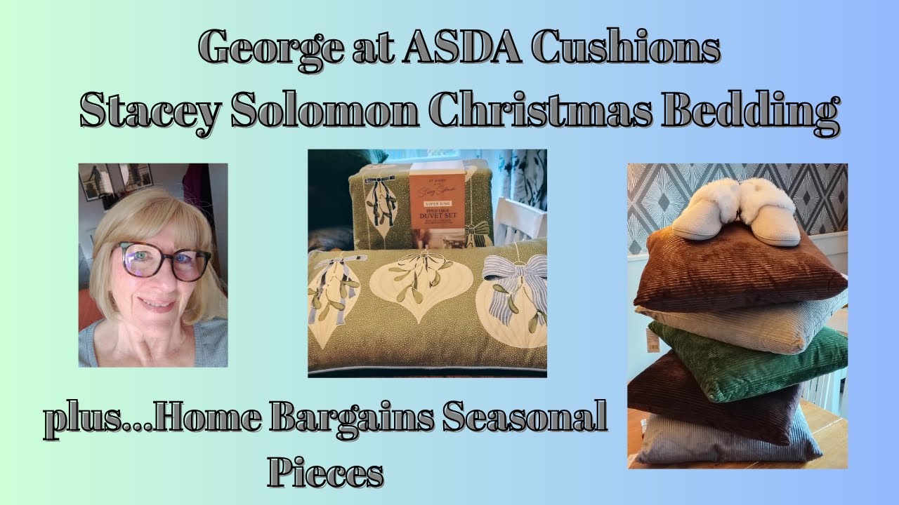 George at ASDA Cushions, Stacey Solomon Christmas Bedding, plus Home ...