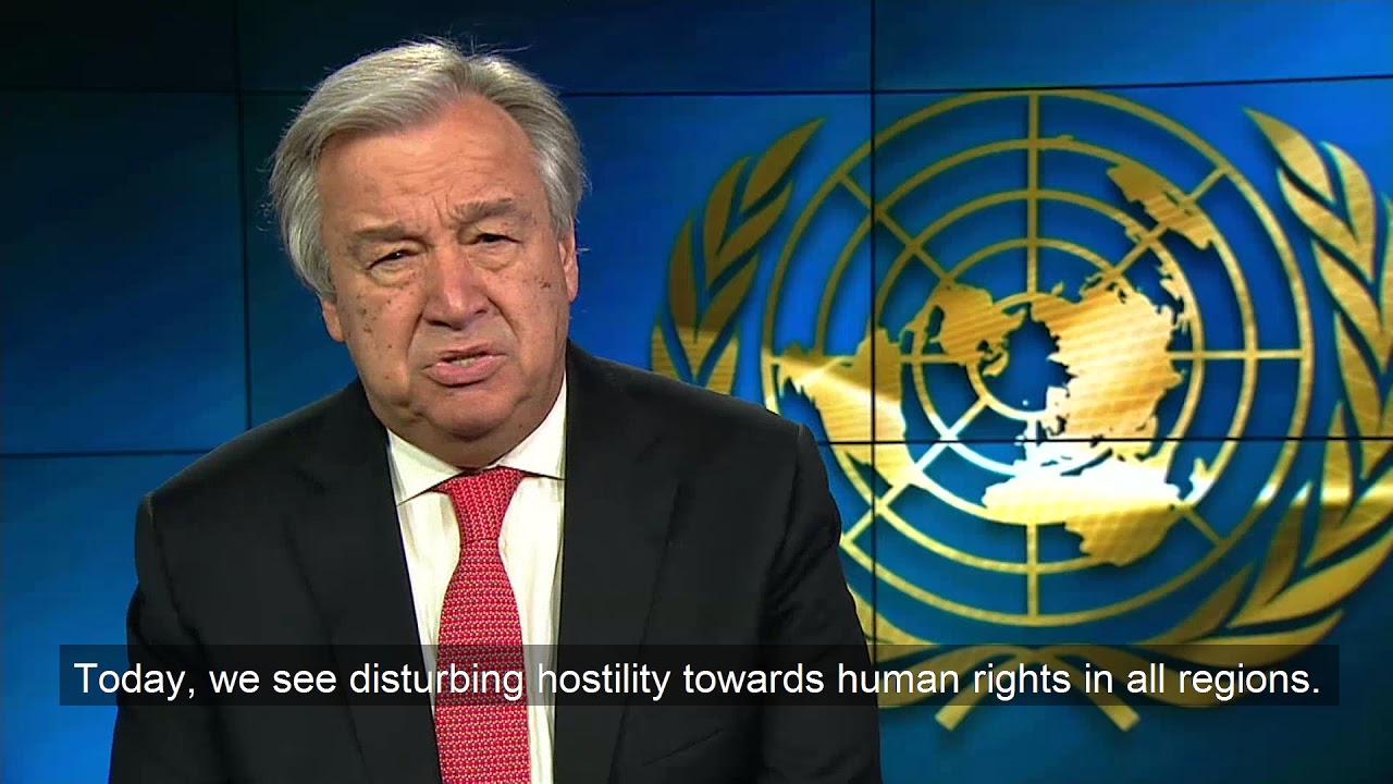 Video message by the UN Secretary-General António Guterres on Human ...