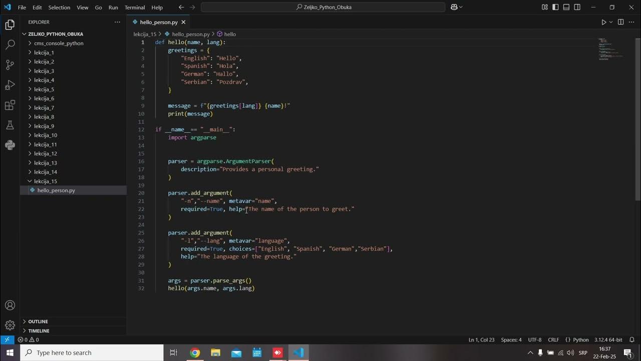 Python - Parser (argparse Modul) - YouTube
