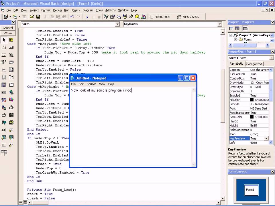 How To Use Arrow Keys With Visual BASIC 6 YouTube how-to-use-arrow-keys-with-visual-basic-6-youtube