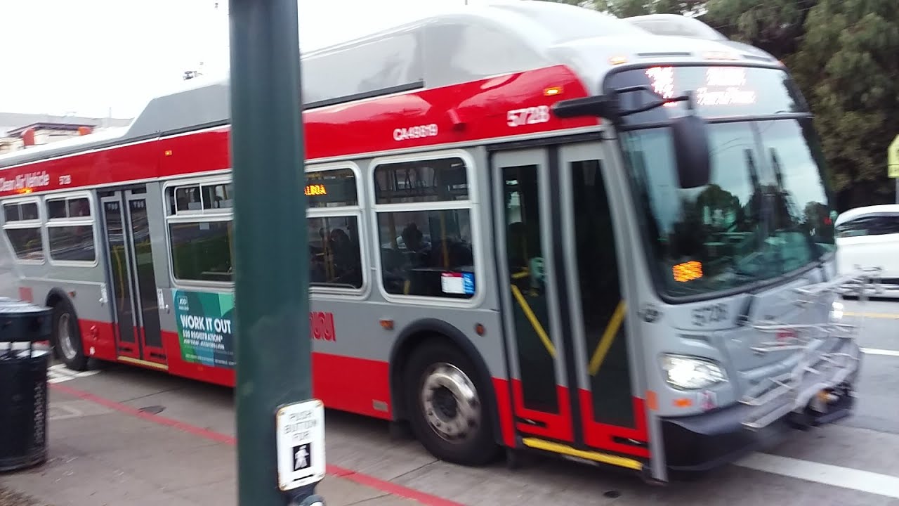 SF Muni 2018 New Flyer XT40 #5728 on Route 31 - YouTube