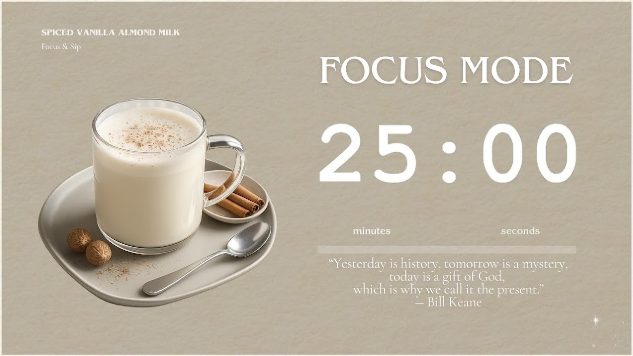 Study With Me🍵1 Hour Focus Timer | 25/5 Pomodoro | Chill Lofi Music for ...