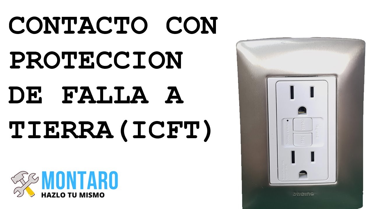 Contactos ICFT (Interruptor de circuito por falla a tierra ) - YouTube