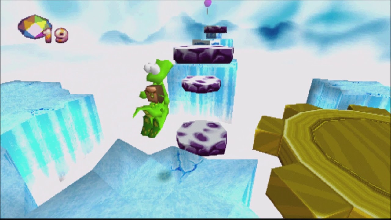 Croc: Legend of the Gobbos - Ice Island Level 2-2 - Be Wheely Careful ...