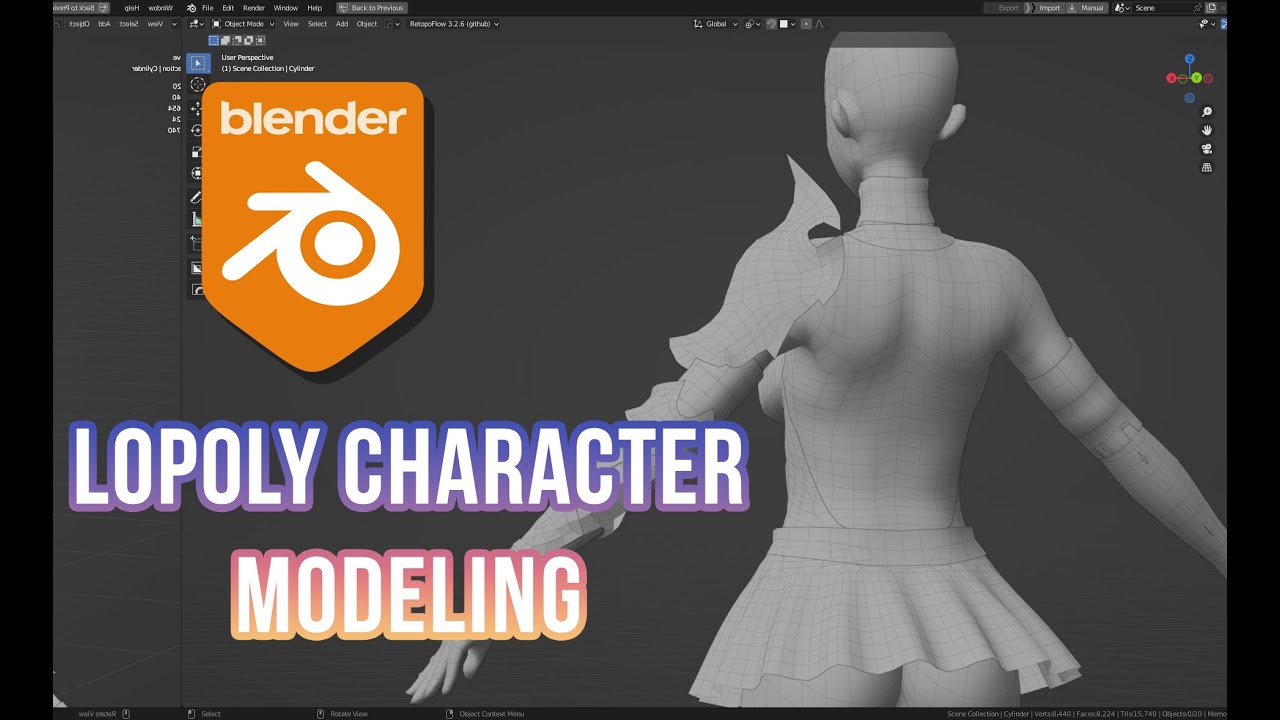[part 2] Blender 3D stylized modeling - YouTube