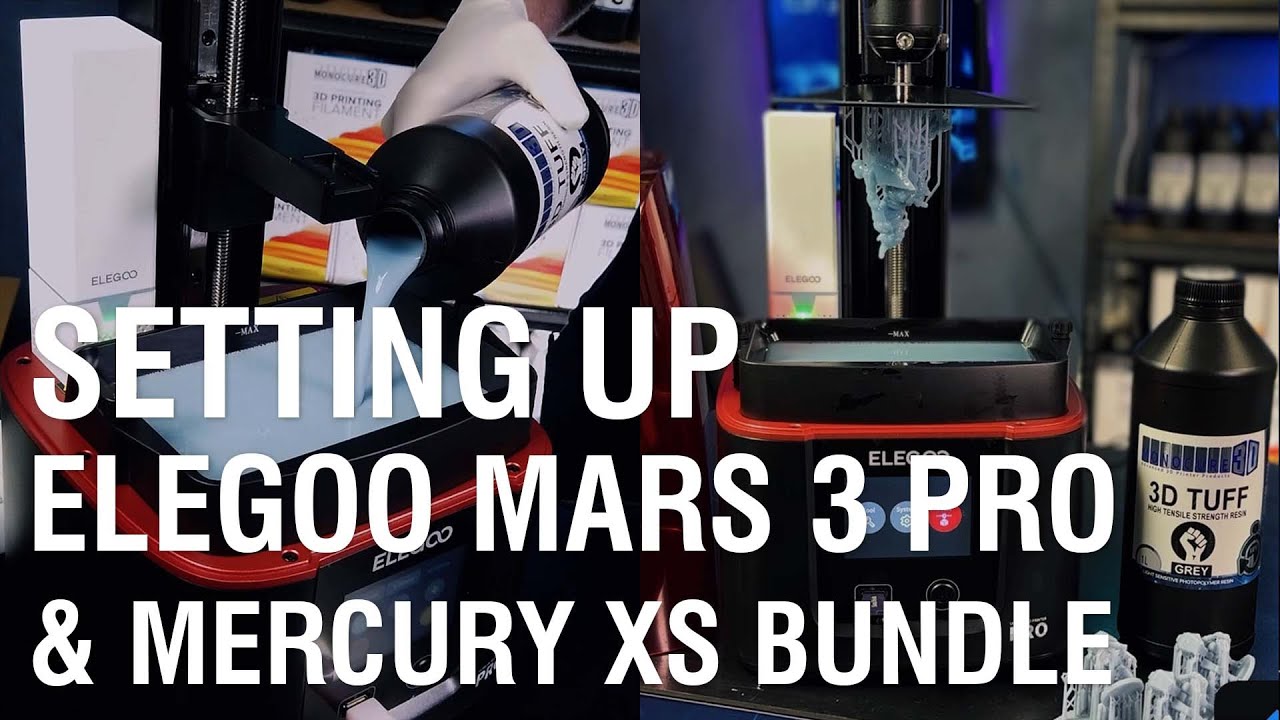 Unboxing & Setting Up the Elegoo Mars 3 Pro and Mercury XS Wash & Cure ...