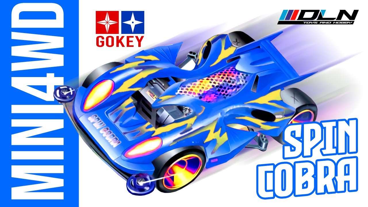 Mini 4wd Tamiya kw bootleg merk Gokey SPIN COBRA Unboxing dan rakit ...