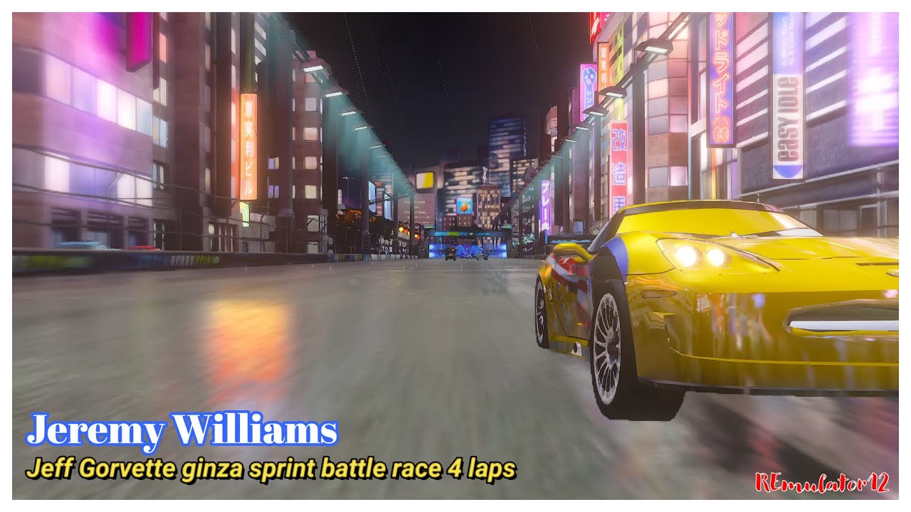Cars 2 The Video Game | Jeff Gorvette - Battle Race | Ginza Sprint 4 ...