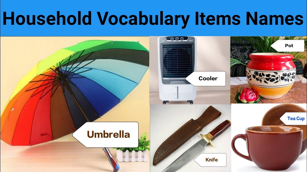 Daily Useful Household Items Name In English | House Useful Items Name ...