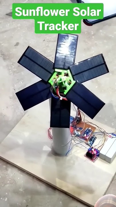 Sunflower solar tracker ☀️⚡⚡#sunflower #solarsystem #solarpower # ...