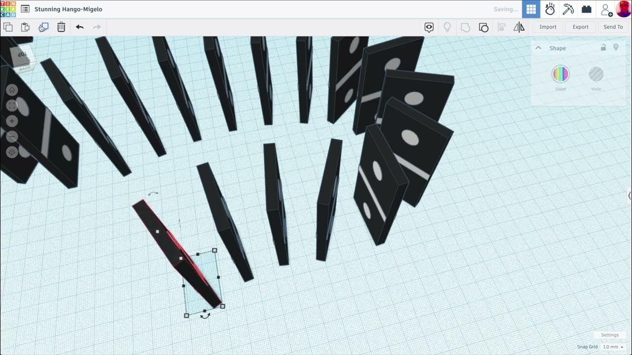 Creating A Domino Effect In Tinkercad Sim Lab Youtube