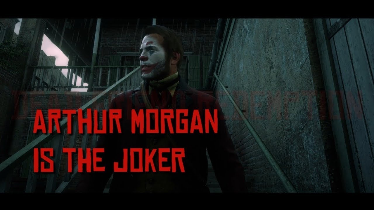 RDR2- Arthur Morgan in the Joker in Red Dead Redemption 2 #rdr2 #joker ...