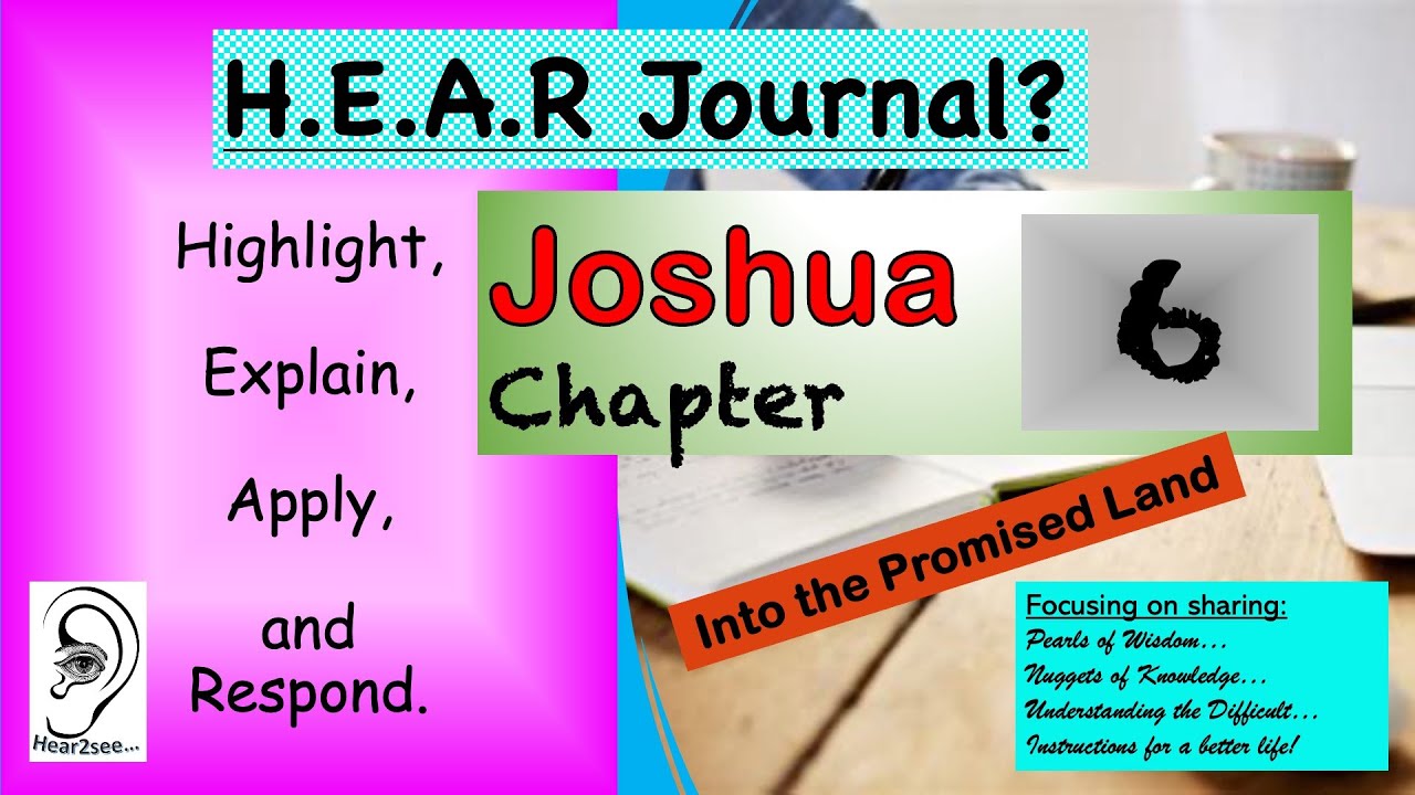 Joshua Chapter 6 - Listen & Read with HEAR Journal #bible #biblestudy # ...