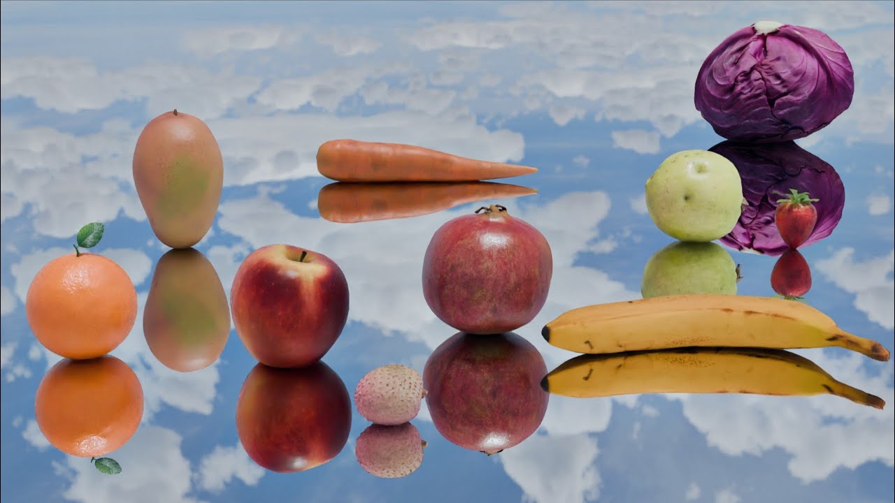 Fruit Bouncing Fruit Size Comparison 3d Youtube 4941