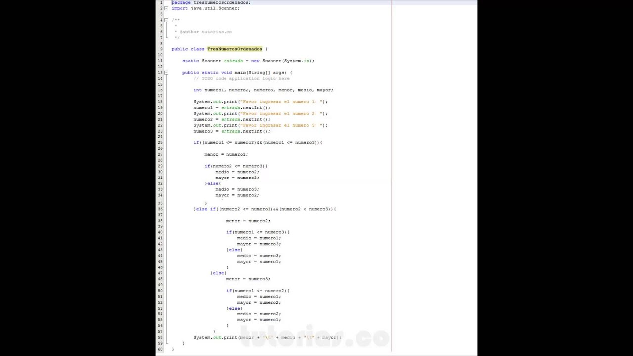 declaración estanque Abierto ordenar numeros en java Esencialmente Rítmico Cuervo