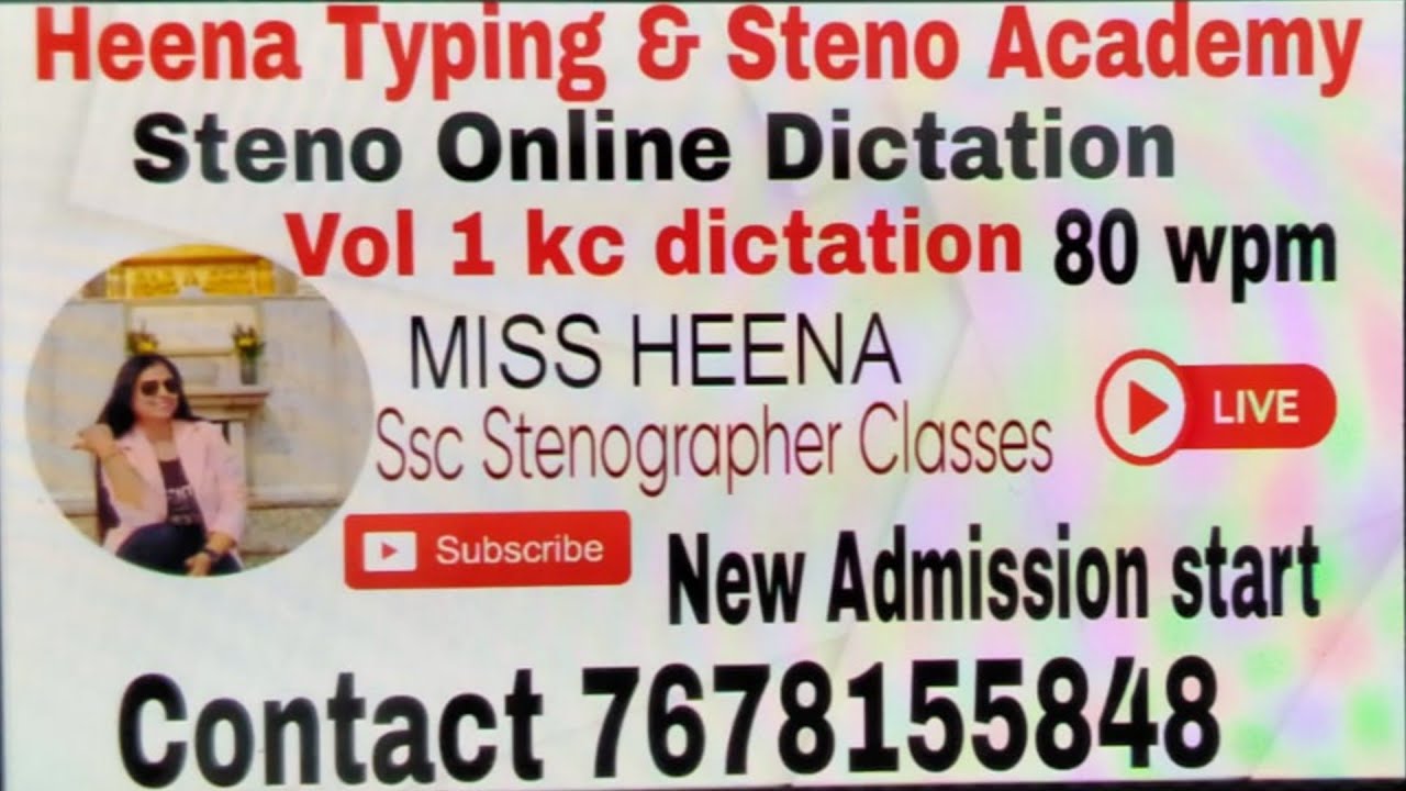 Ssc steno dictation class kc magzine #1 #sscsteno #stenographer #typing ...