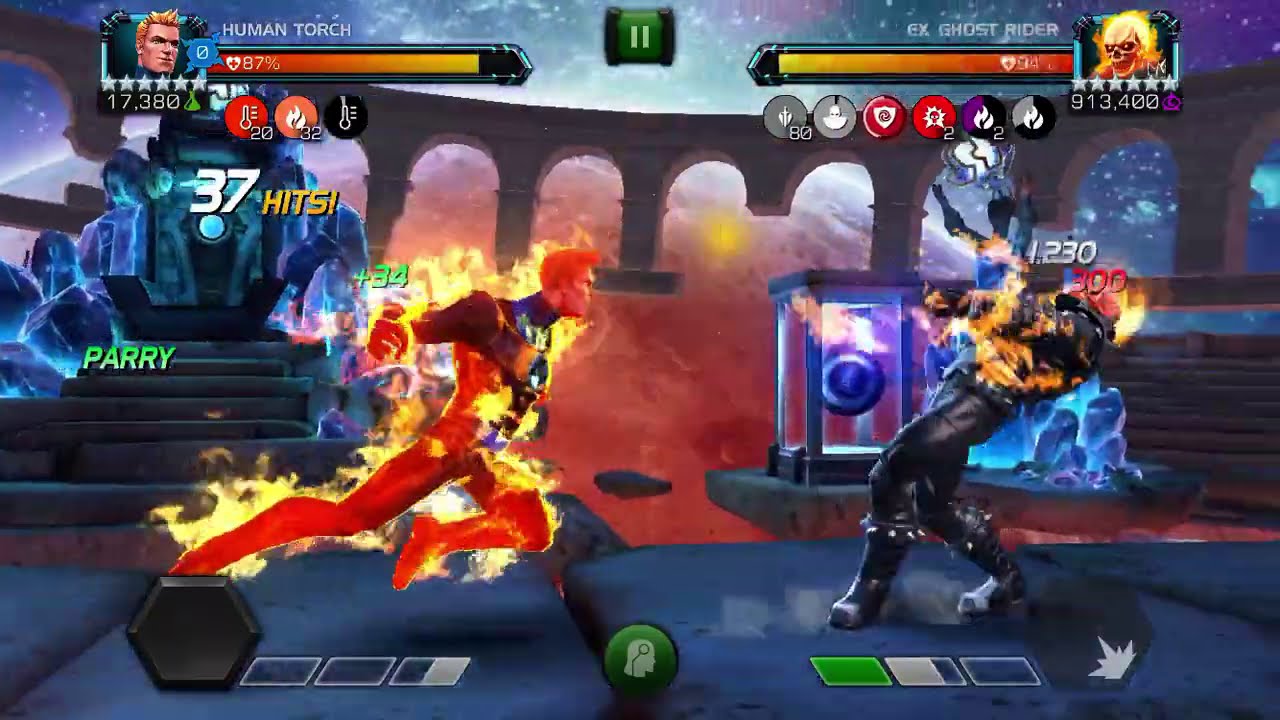 Ghost Rider Vs Human Torch