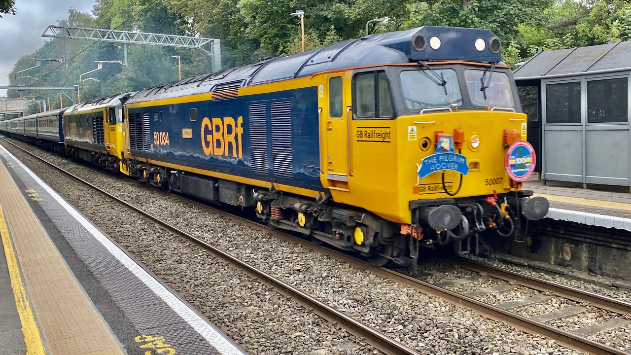 Class 50’s - 50007 & 50049 - Pilgrim Centurion- ECS move - 5Z55 - YouTube
