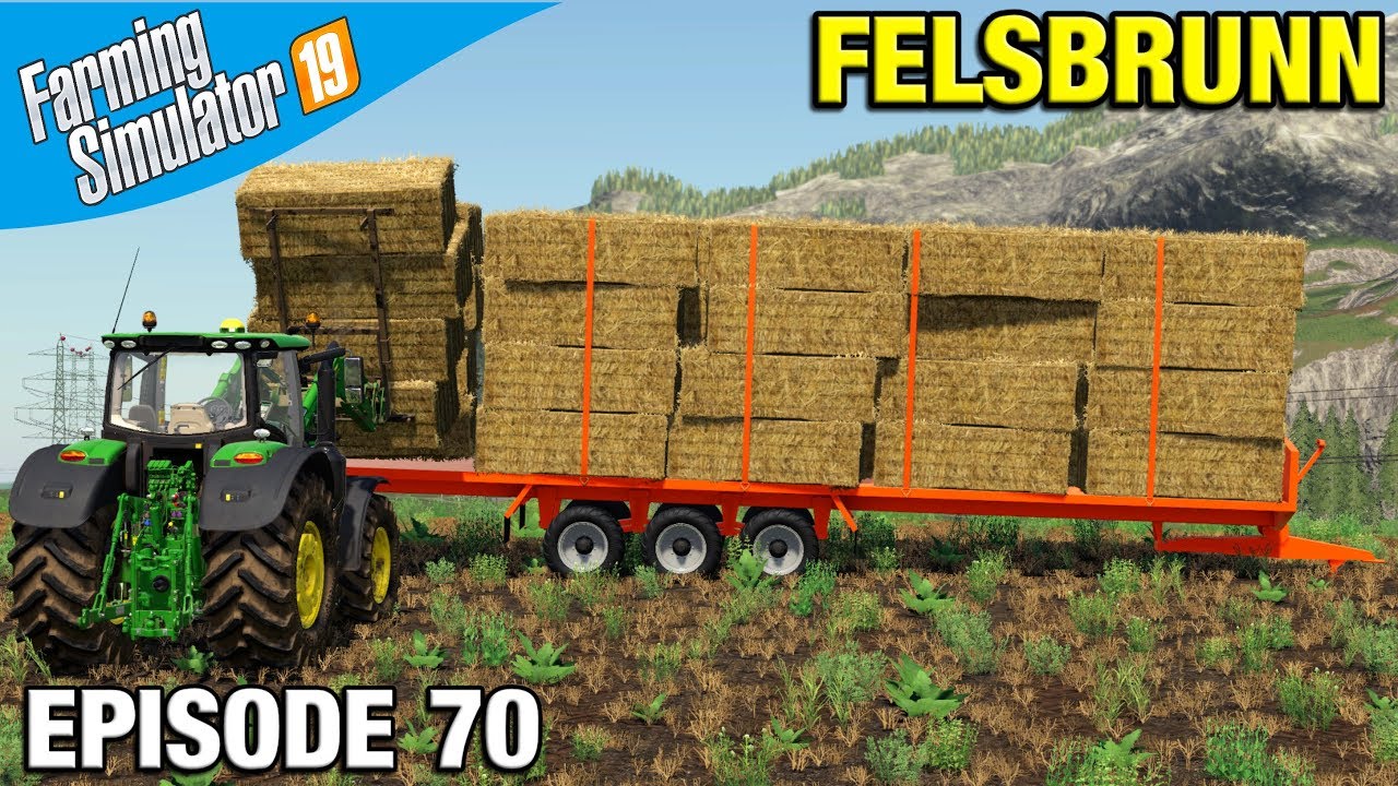 LOADING A 42FT BALE TRAILER Farming Simulator 19 Timelapse - Felsbrunn ...