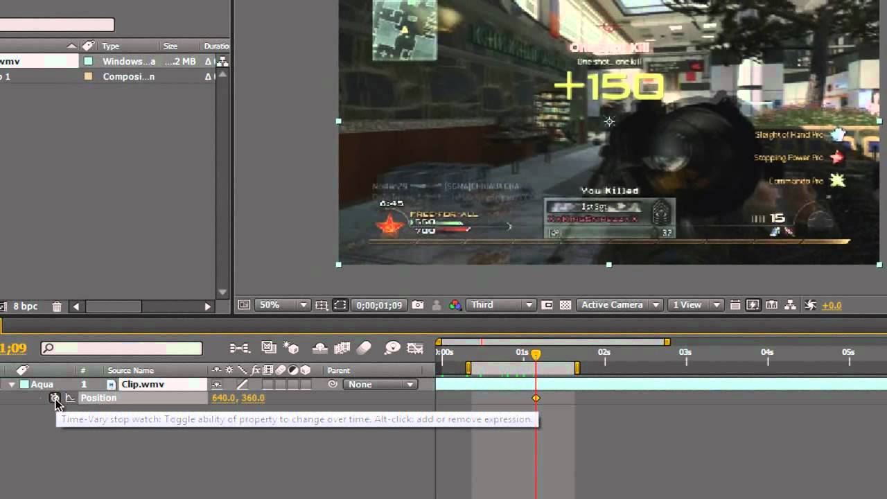 After Effects cs4 cs5 tutorial: How to create a camera shake - YouTube
