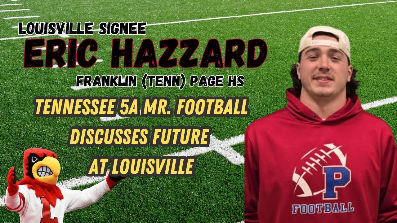 Louisville football signee Eric Hazzard planning to contribute early ...