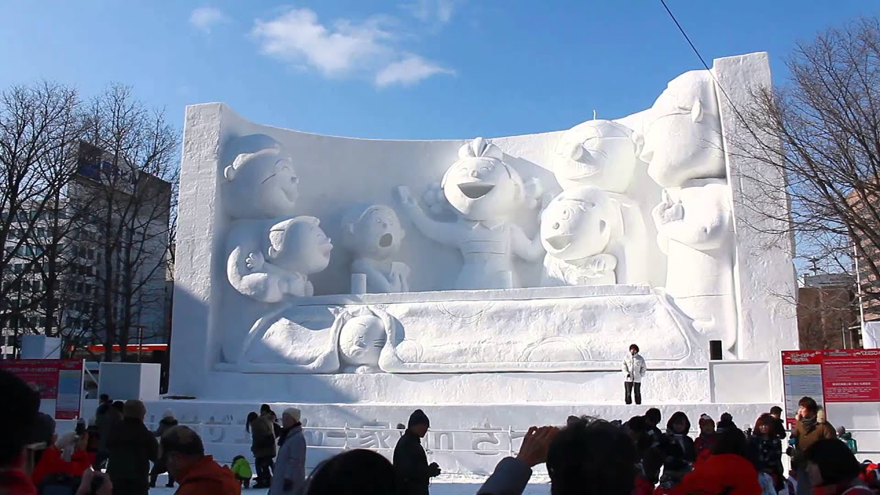 第66回さっぽろ雪まつり開幕！大通会場の日中の様子 @北海道札幌市 66th Sapporo snow festival, Hokkaido ...