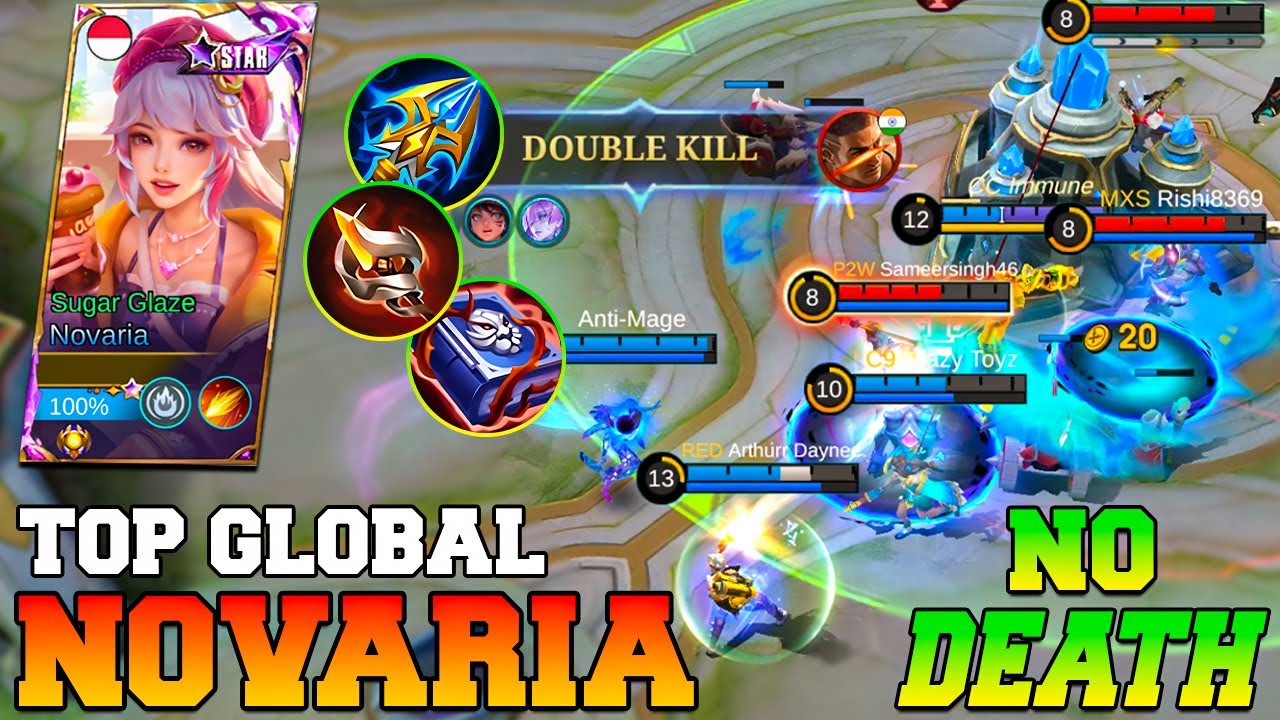 Novaria No Death !! Insane One Hit Damage Build !! Build Top Global ...