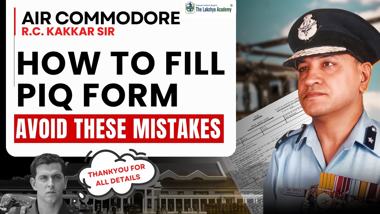 How To Fill PYQ FORM | PIQ FORM IN SSB | PIQ FORM FILLING TIPS FOR SSB ...