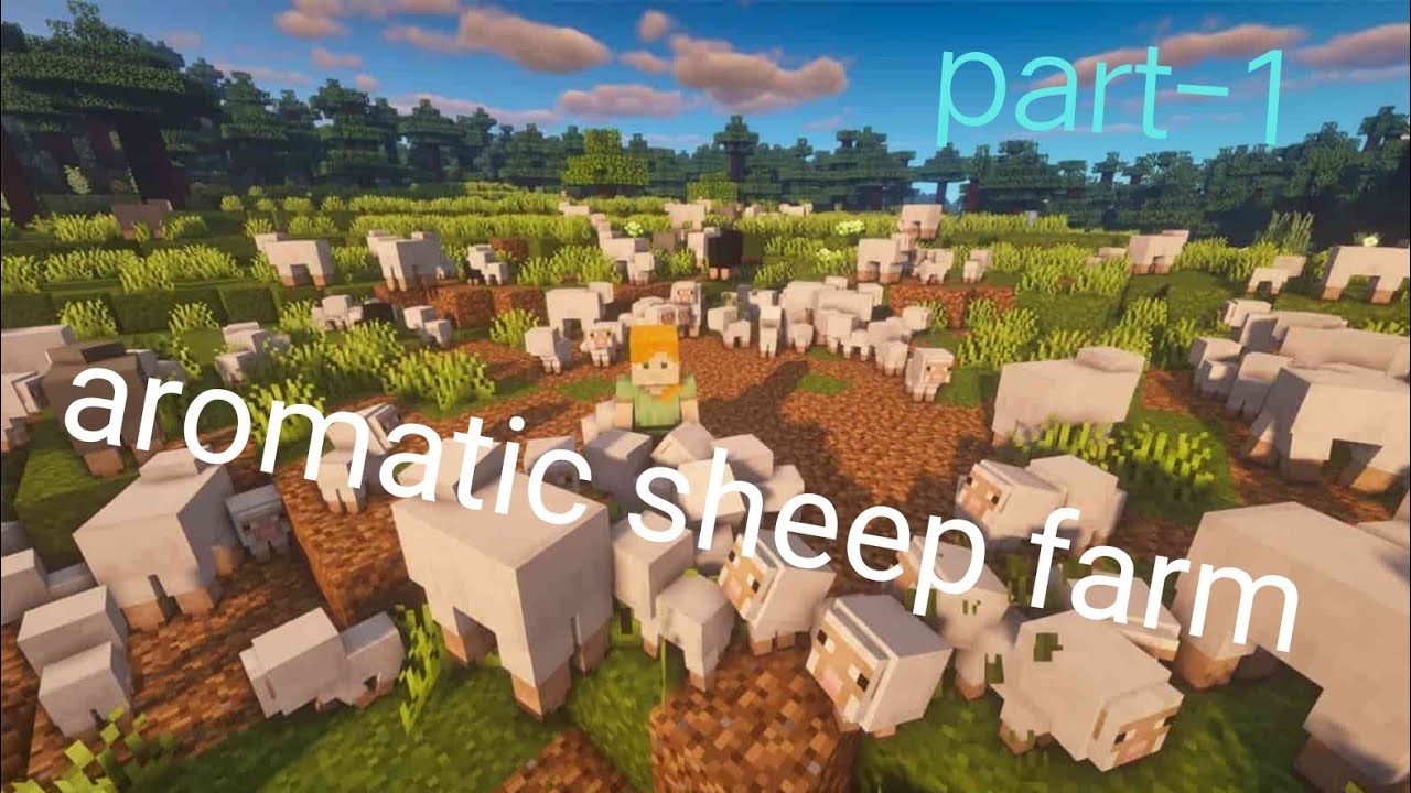 Minecraft aromatic sheep farm turtorial easy|EASY PEASY|PART-1 #games # ...