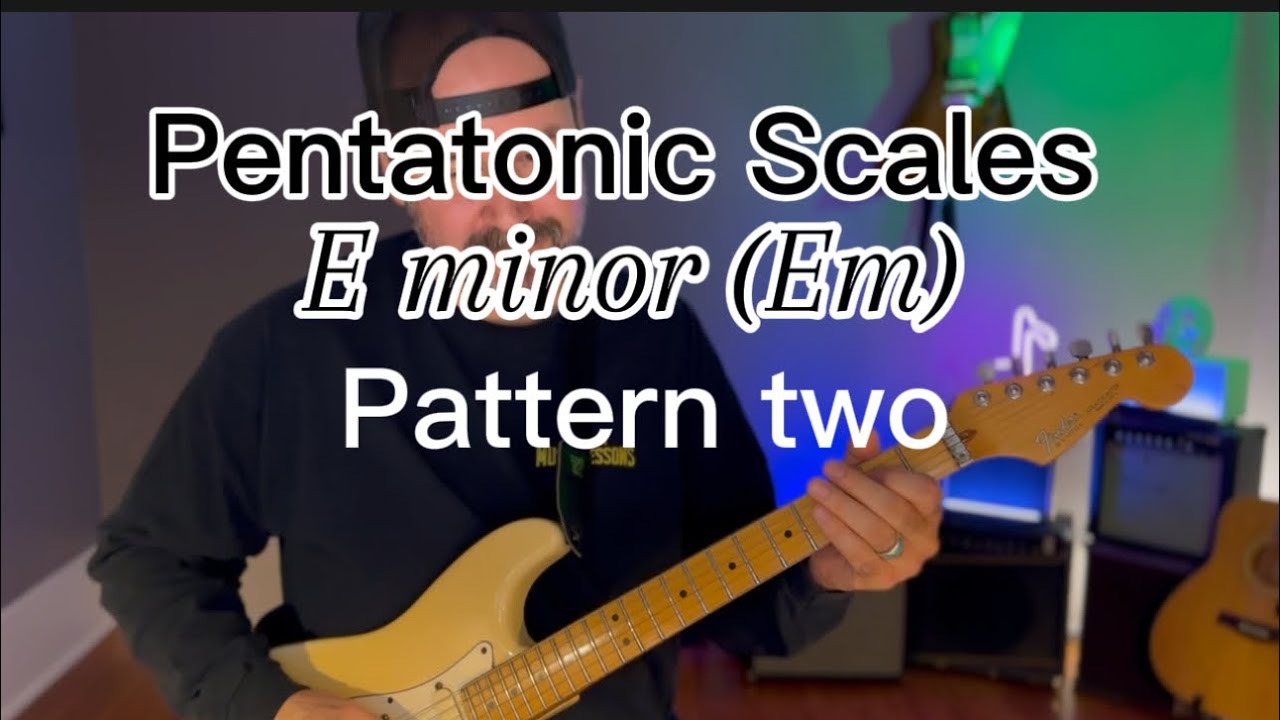 E minor pentatonic scale guitar | practice box pattern two | Folsom ...