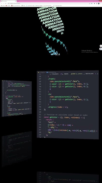 3D animation using GSAP #coding #frontendcourse #programming #gsap - YouTube