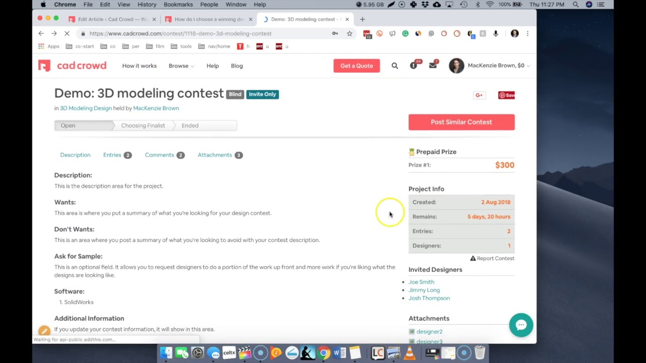 Cad Crowd tutorial: How to choose a winning design entry for your 3D ...
