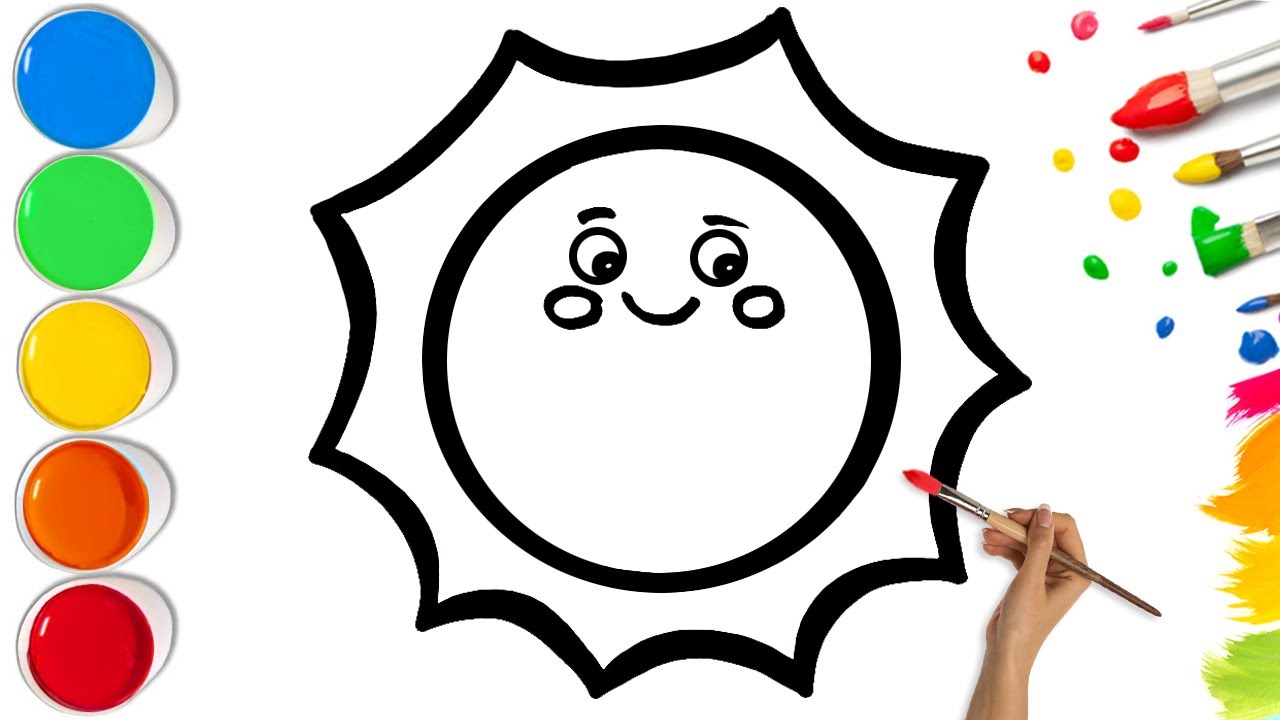 🌞 How To Draw a Cute Sun | Easy Step By Step Tutorial - YouTube