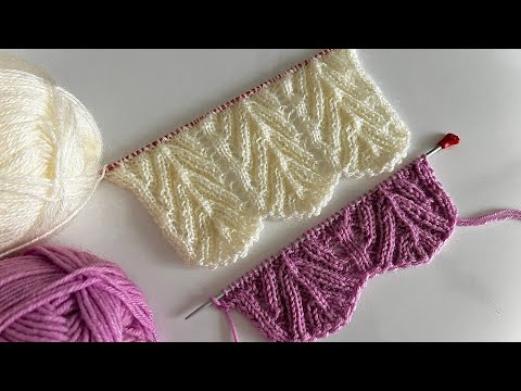 Kaz ayağı örgü modeli yapılışı 🧿Çam dalı örgü modeli🧿 Knitting 🧿Yelek modelleri