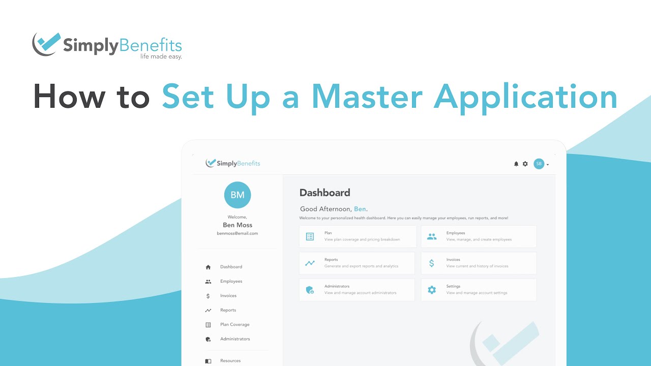 How to Set Up a Master Application - Advisor - YouTube