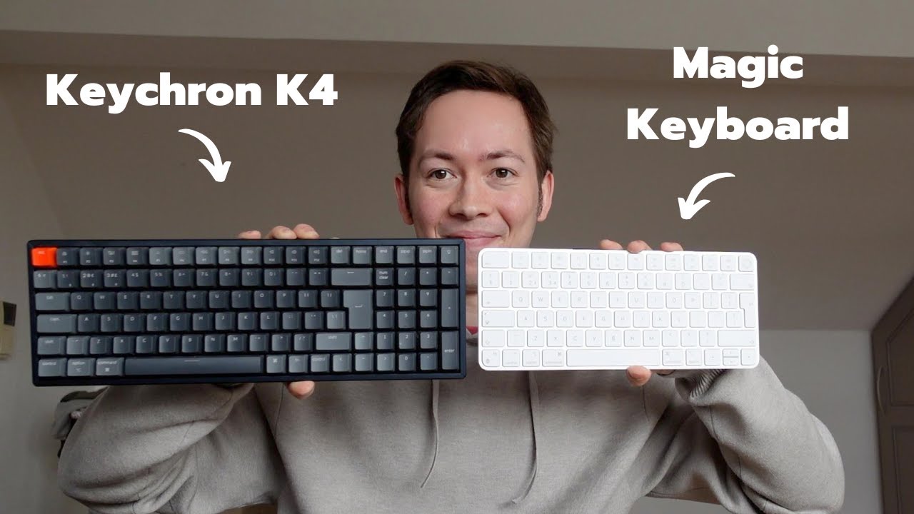 Keychron K4 vs Apple Magic Keyboard for Mac Productivity - YouTube