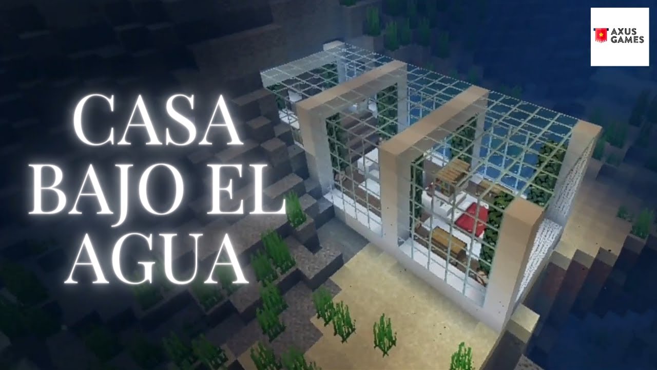 CASA ACUATICA MINECRAFT | COMO HACER UNA CASA BAJO EL AGUA EN MINECRAFT ...