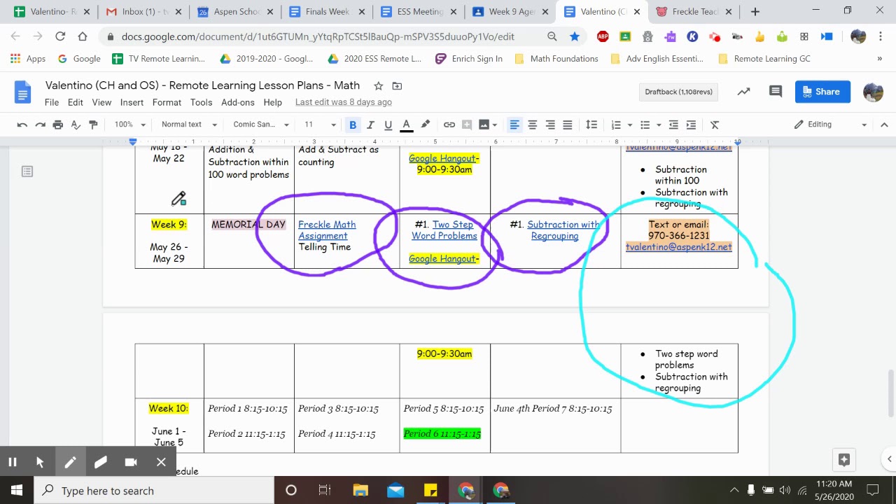 Week 9 Math Check in - YouTube