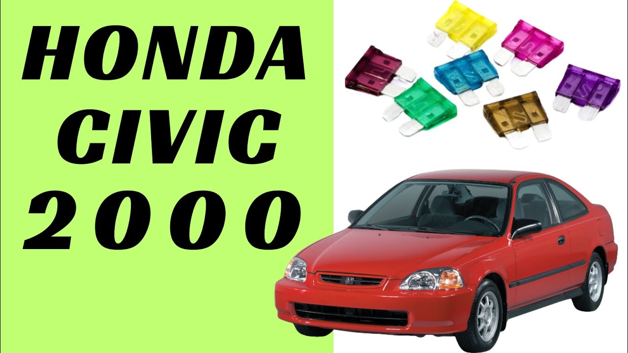 2000 Honda Civic Fuse Box Diagram - 2 Locations + Relays - YouTube