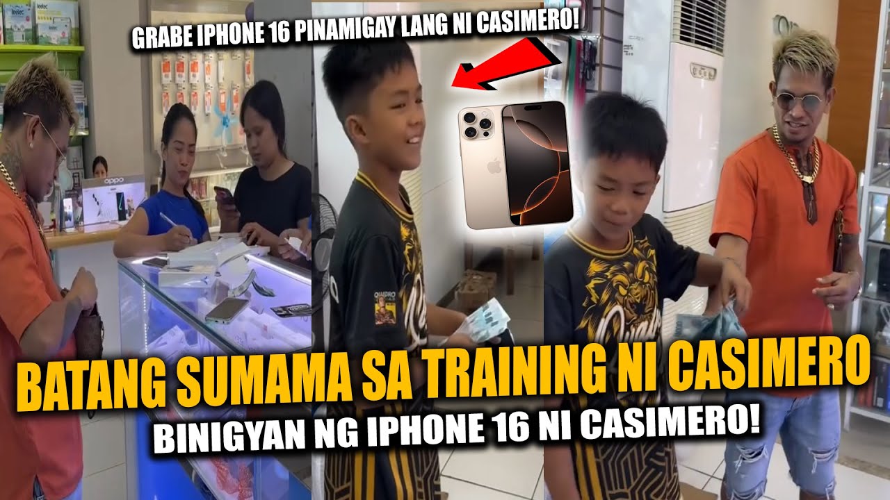 CASIMERO NAMIGAY NG IPHONE MGA BASHERS IYAKAN NANAMAN! - YouTube