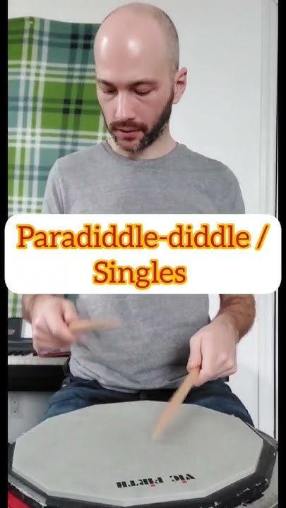 Drum Rudiments! Paradiddle-diddle/ Singles Exercise! - YouTube