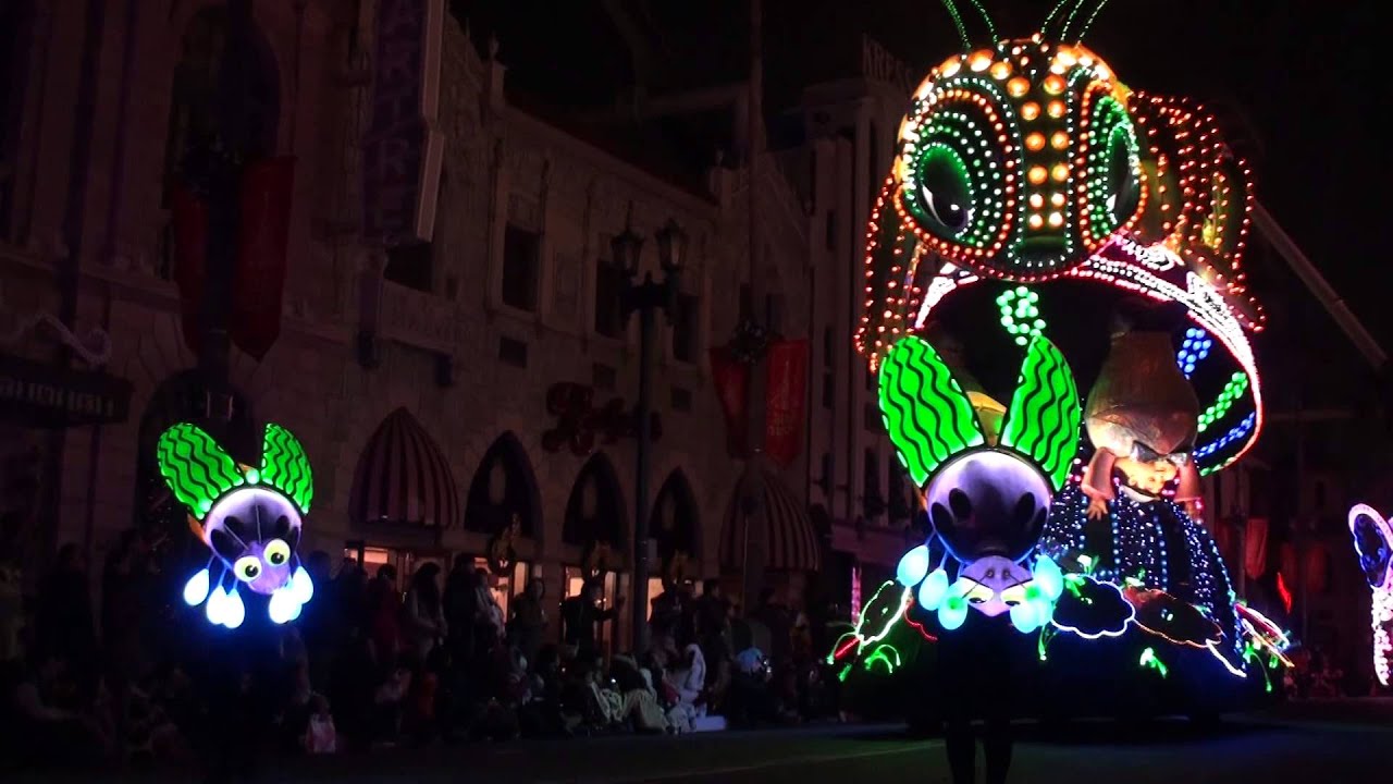 Universal Studio Japan Night Parade "Magical StarLight Parade" [140101 ...
