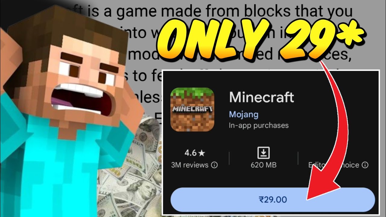Minecraft In 29 Rs On Playstore | No Clickbat Literally ! - YouTube