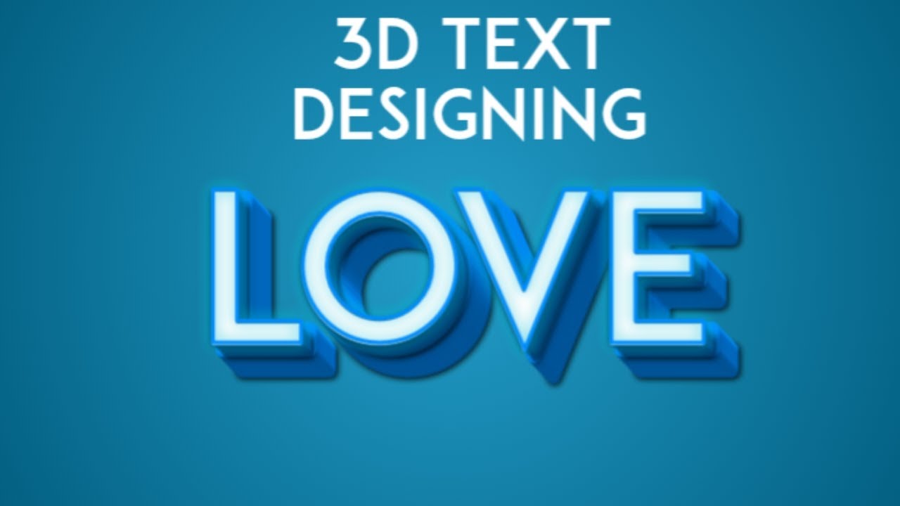 3d text design in Textoon | Text design tutorial | how to create 3d ...