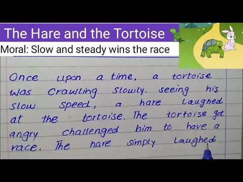 The hare and tortoise 🐢|| Moral: slow and steady wins the race or pride ...